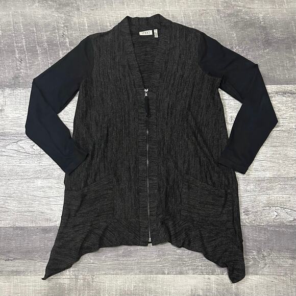 LOGO by Lori Goldstein | Sweaters | Logo Lori Goldstein Zip Front ...